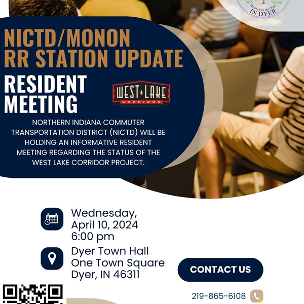 NICTD/ Monon Railroad Station Update - Town of Dyer