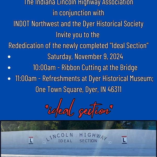 Lincoln Highway Bridge Re-dedication - Town of Dyer
